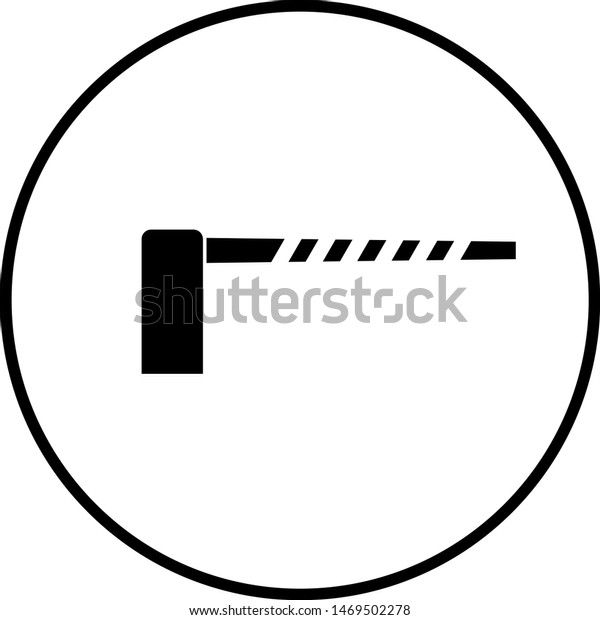 Parking Gate Arm Symbol Stock Vector (Royalty Free) 1469502278 ...