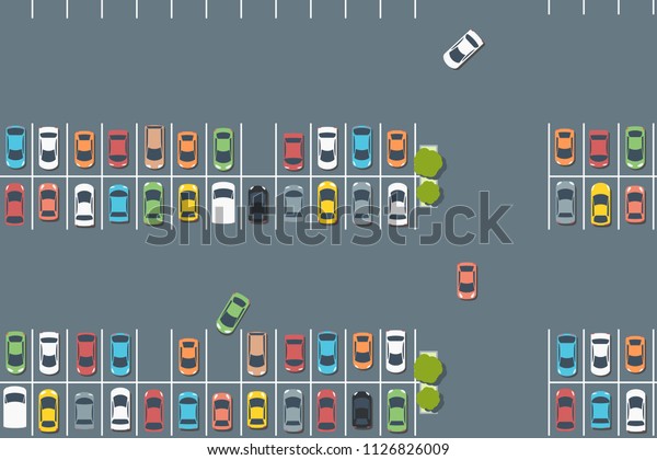 Parking Graphics Vector Car Park Infrastructure Stock Vector (Royalty ...