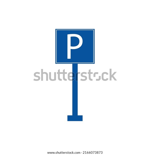 Parking Icon Logo Free Vector Design Stock Vector (Royalty Free ...