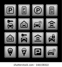 Parking Pictograms Stock Vector (Royalty Free) 146158340