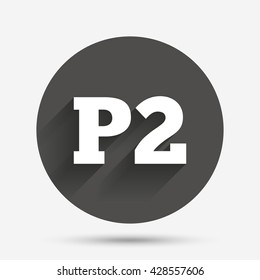 Parking Second Floor Sign Icon Car Stock Vector (Royalty Free) 428557606