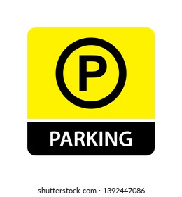 Parking Sign Icon Web Mobile Stock Vector (Royalty Free) 1392447086 ...