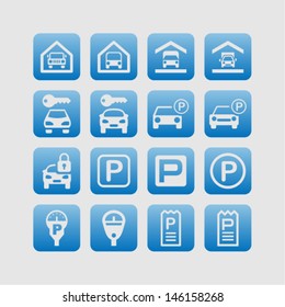 Parking Symbols: vector de stock (libre de regalías) 146158301 ...