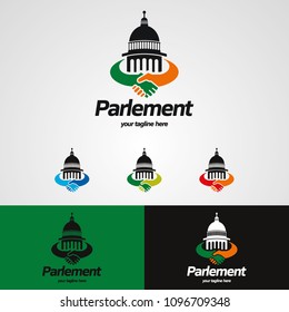 Parliament Logo Designs Template Stock Vector (Royalty Free) 1096709348 ...