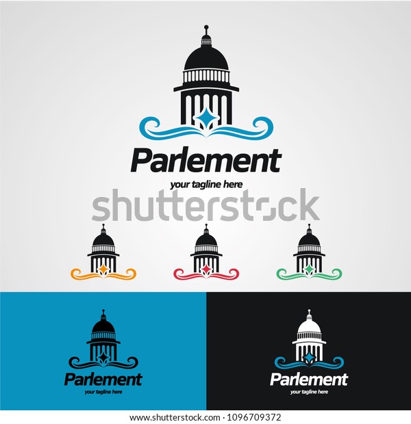 Parliament Logo Designs Template Stock Vector (Royalty Free) 1096709372 ...