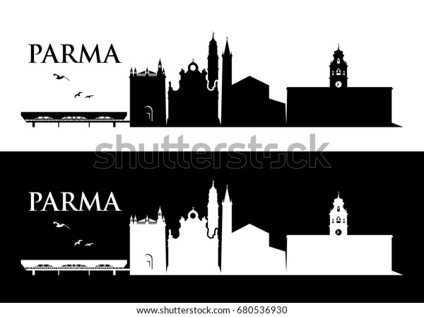 Parma Skyline Italy Vector Illustration Stock Vector (Royalty Free ...