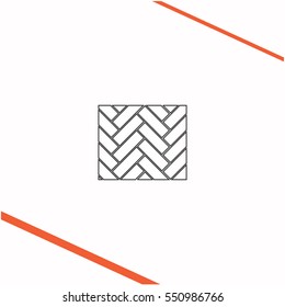 Parquet Vector Grey Icon On White Stock Vector (Royalty Free) 550986766 ...