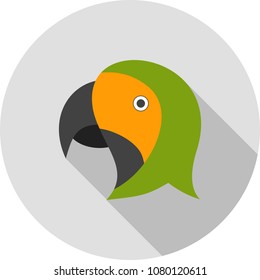 Parrot Face Icon Stock Vector (Royalty Free) 1080120611 | Shutterstock