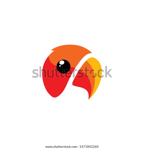 Parrot Head Design Stock Vector (Royalty Free) 1471842260 | Shutterstock