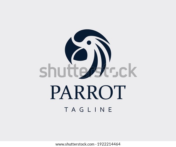 Parrot Logo Simple Creative Bird Logo Stock Vector (Royalty Free ...
