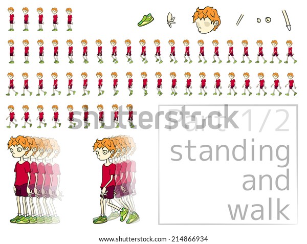 part 1/2. The object (cartoon man) has separate bodys' parts for your ...
