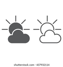 Partially Sunny Icon Stock Vector (Royalty Free) 437932114 | Shutterstock