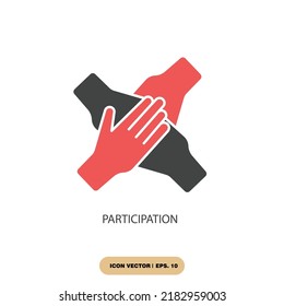 Participation Icons Symbol Vector Elements Infographic Stock Vector ...