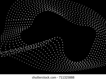 Particle Dots Wave Vector Background Vector Stock Vector (Royalty Free ...