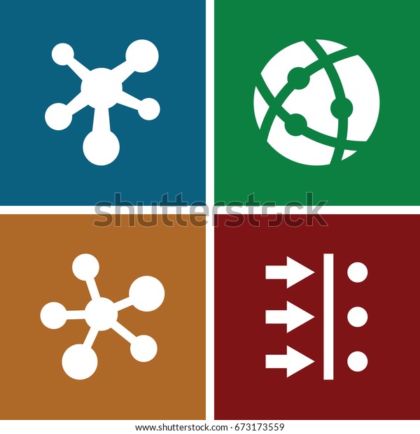 Particle Icons Set Set 4 Particle Stock Vector (Royalty Free) 673173559 ...