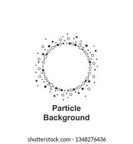 Particle Round Background Hand Drawn Stock Vector (Royalty Free ...
