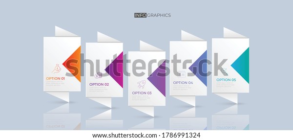 Partition Color Gradient Chart Origami Paper Stock Vector (Royalty Free ...