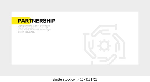 Partnership Banner Concept Stock Vector (Royalty Free) 1373181728 ...