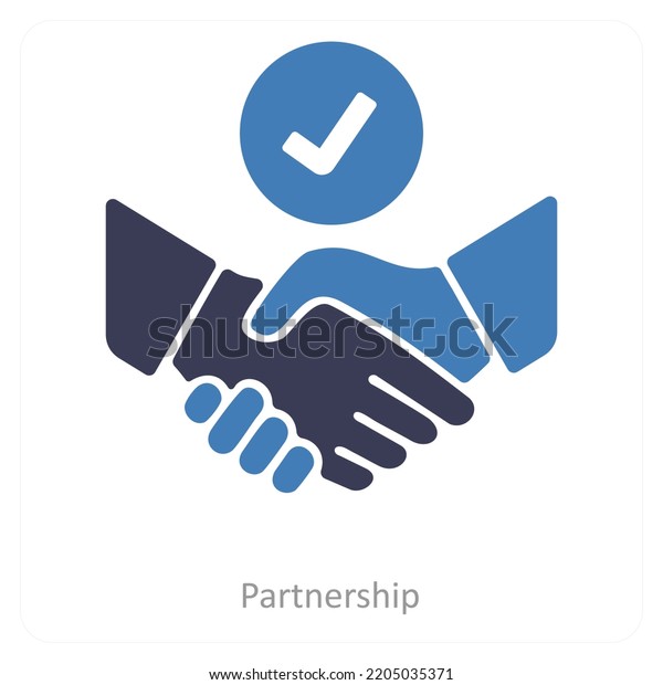 Partnership Deal Icon Concept Stock Vector (Royalty Free) 2205035371 ...