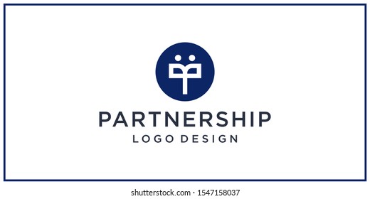 Partnership Logo Design Clean Simple Modern Stock Vector (Royalty Free ...