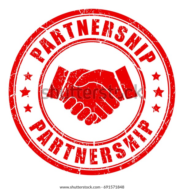 Partnership Vector Rubber Stamp Isolated On Stock Vector (Royalty Free ...