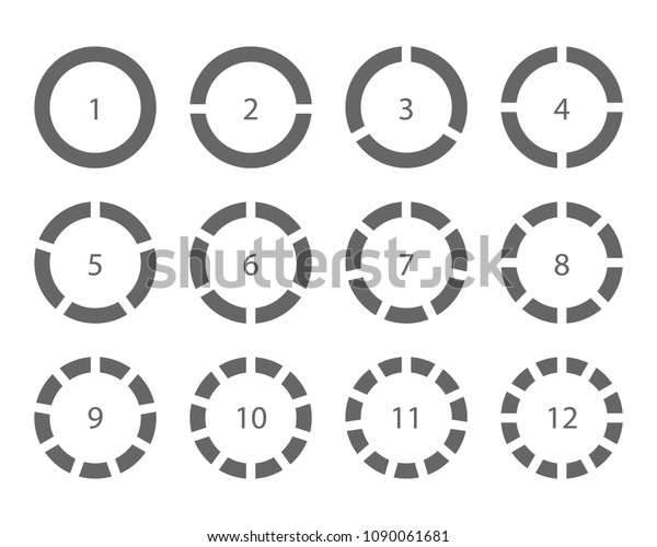 Parts Circle Design Element Infographics Template Stock Vector (Royalty ...