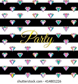 Party Diamond Background Stock Vector (Royalty Free) 414801226 ...