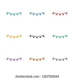 Party Flag Icon White Background Editable Stock Vector (Royalty Free ...