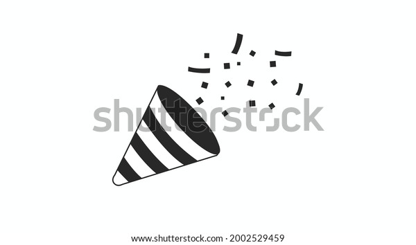 Party Icon Black White Vector Flat Stock Vector (Royalty Free ...