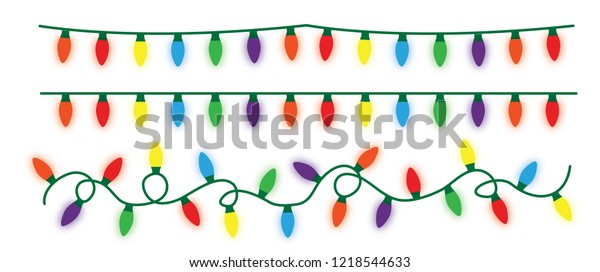 Party Lights Xmas Lights Celebration Vector Stock Vector (Royalty Free ...