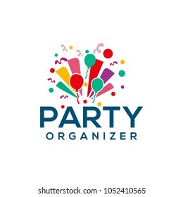 Party Logo Design Stock Vector (Royalty Free) 1052410565 | Shutterstock