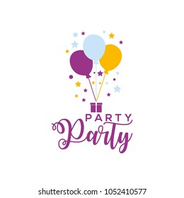 Party Logo Design Stock Vector (Royalty Free) 1052410592 | Shutterstock