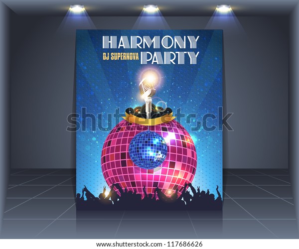 Party Magazine Cover Vector Template Stock Vector (Royalty Free ...