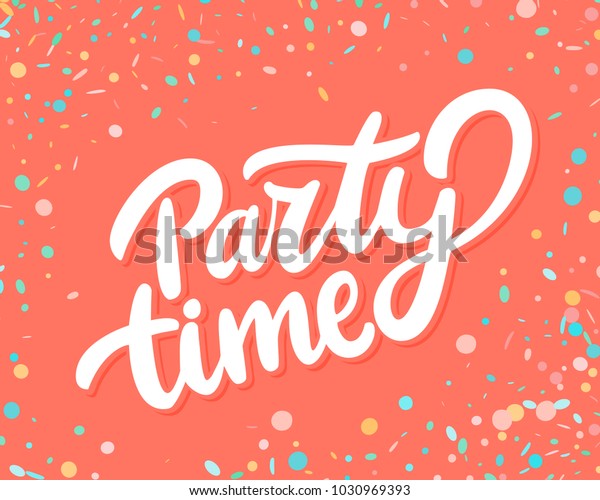 Party Time Banner Stock Vector (Royalty Free) 1030969393 | Shutterstock