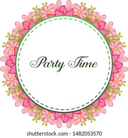 Party Time Banner Feature Frame Crowd Stock Vector (Royalty Free ...