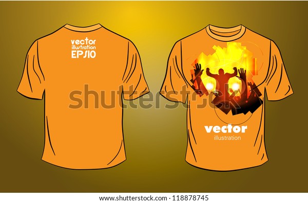 Party Tshirt Template Vector Design Stock Vector (Royalty Free) 118878745