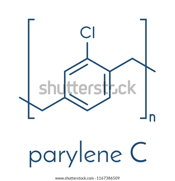 Parylene C Polymer Chemical Structure Skeletal 스톡 벡터(로열티 프리) 1167386509 ...