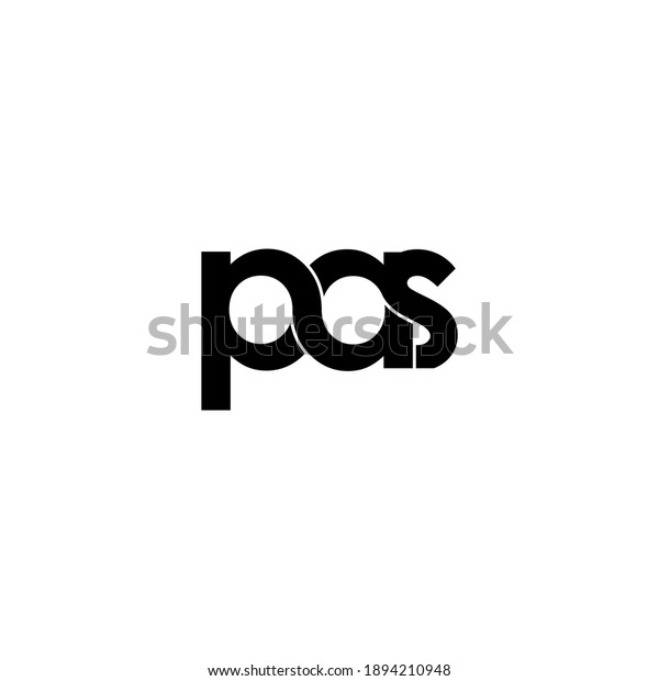 Pas Letter Original Monogram Logo Design Stock Vector (Royalty Free ...
