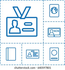 Pass Icon Set 6 Pass Outline Stock Vector (Royalty Free) 640597801 ...