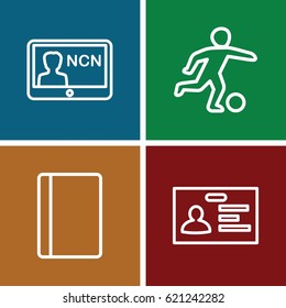 Pass Icons Set Set 4 Pass Stock Vector (Royalty Free) 621242282 ...