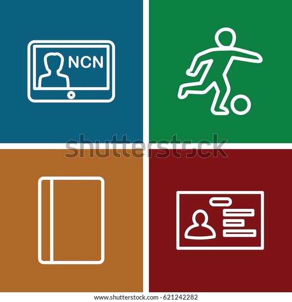 Pass Icons Set Set 4 Pass Stock Vector (Royalty Free) 621242282 ...
