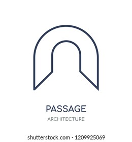 Passage Icon Passage Linear Symbol Design Stock Vector (Royalty Free ...