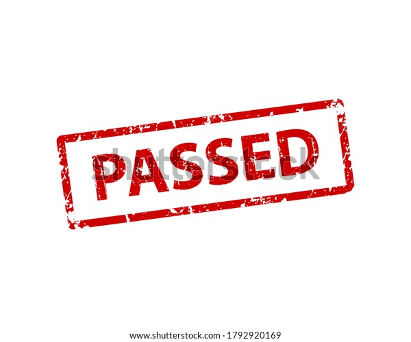 Passed Sign Sticker Stamp Vector Texture: เวกเตอร์สต็อก (ปลอดค่า ...