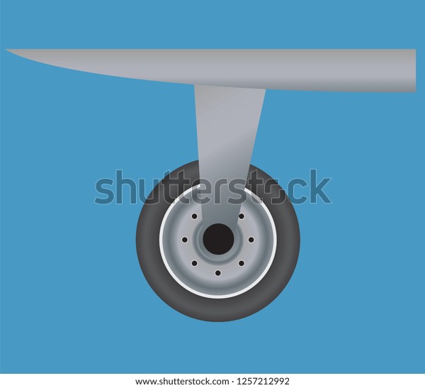 Passenger Aircraft Tire Vector Illustration Stock Vector (Royalty Free ...