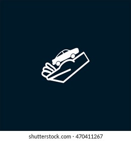 Passenger Car Hand Icon Stock Vector (Royalty Free) 470411267 ...