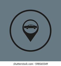 Passenger Car Icon Stock Vector (Royalty Free) 704521261