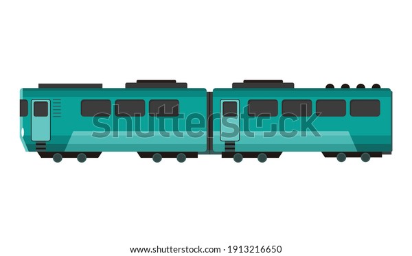 Passenger Express Train Railway Carriage Cartoon Stock Vector (Royalty ...