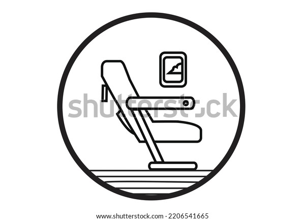 Passenger Seat Icon Editable Clip Art Stock Vector (Royalty Free ...