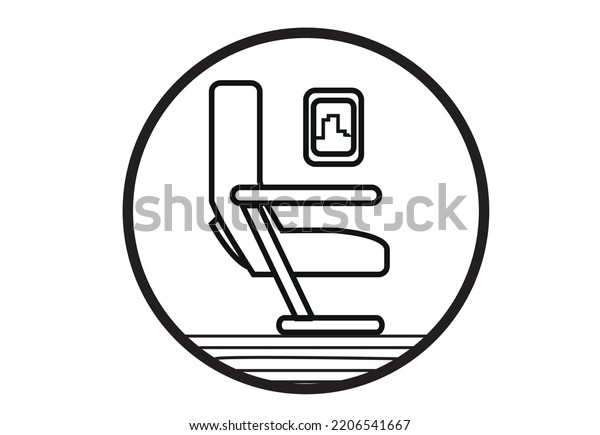 Passenger Seat Icon Editable Clip Art Stock Vector (Royalty Free ...