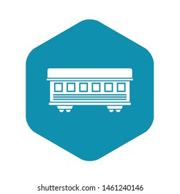 Passenger Train Car Icon Simple Illustration Stock Vector (Royalty Free ...
